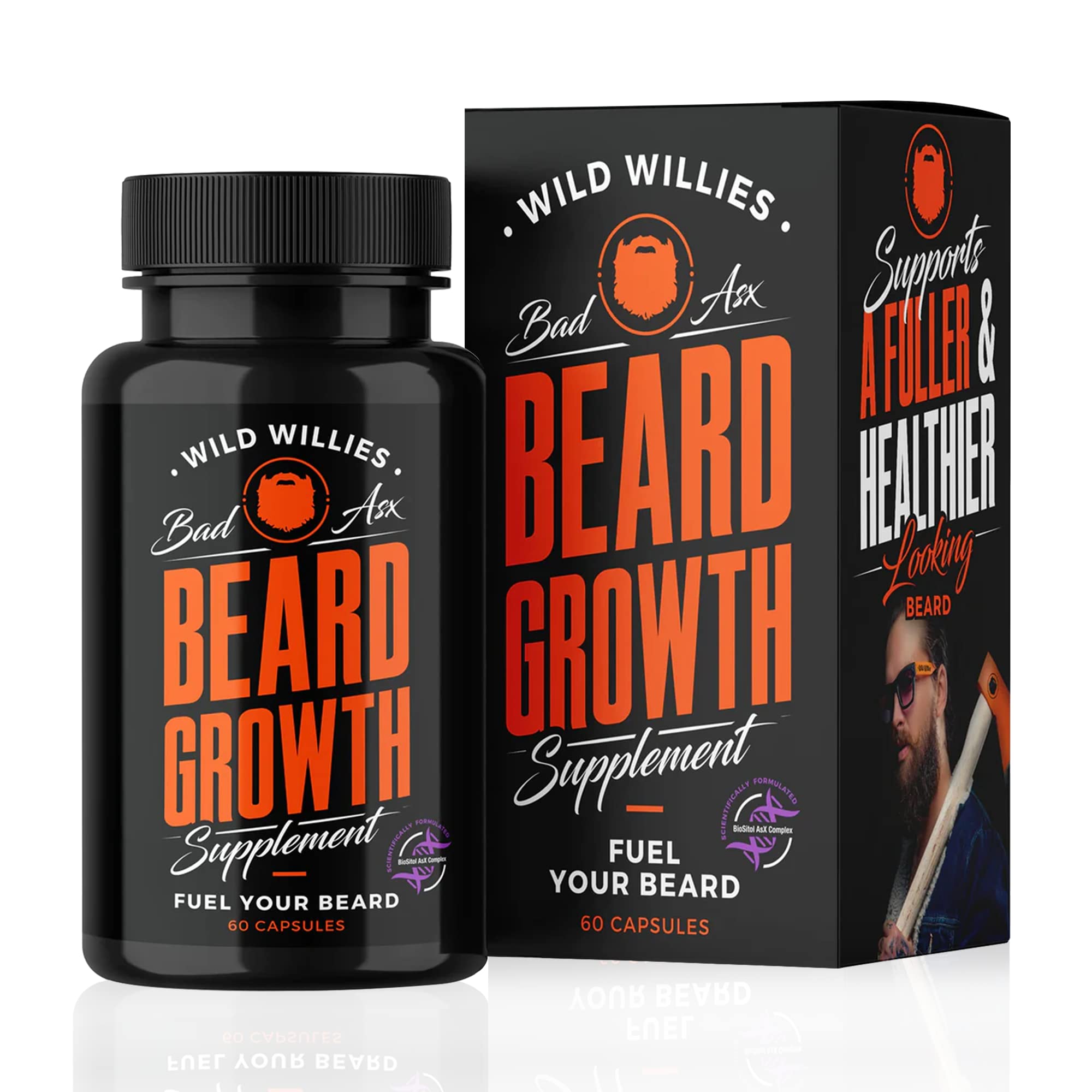 Mua Wild Willies Beard Growth Vitamins Supplement Beard Growth Pills ...