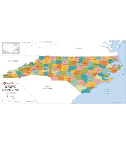 North Carolina County Map County Zip Code Maps Of North Carolina