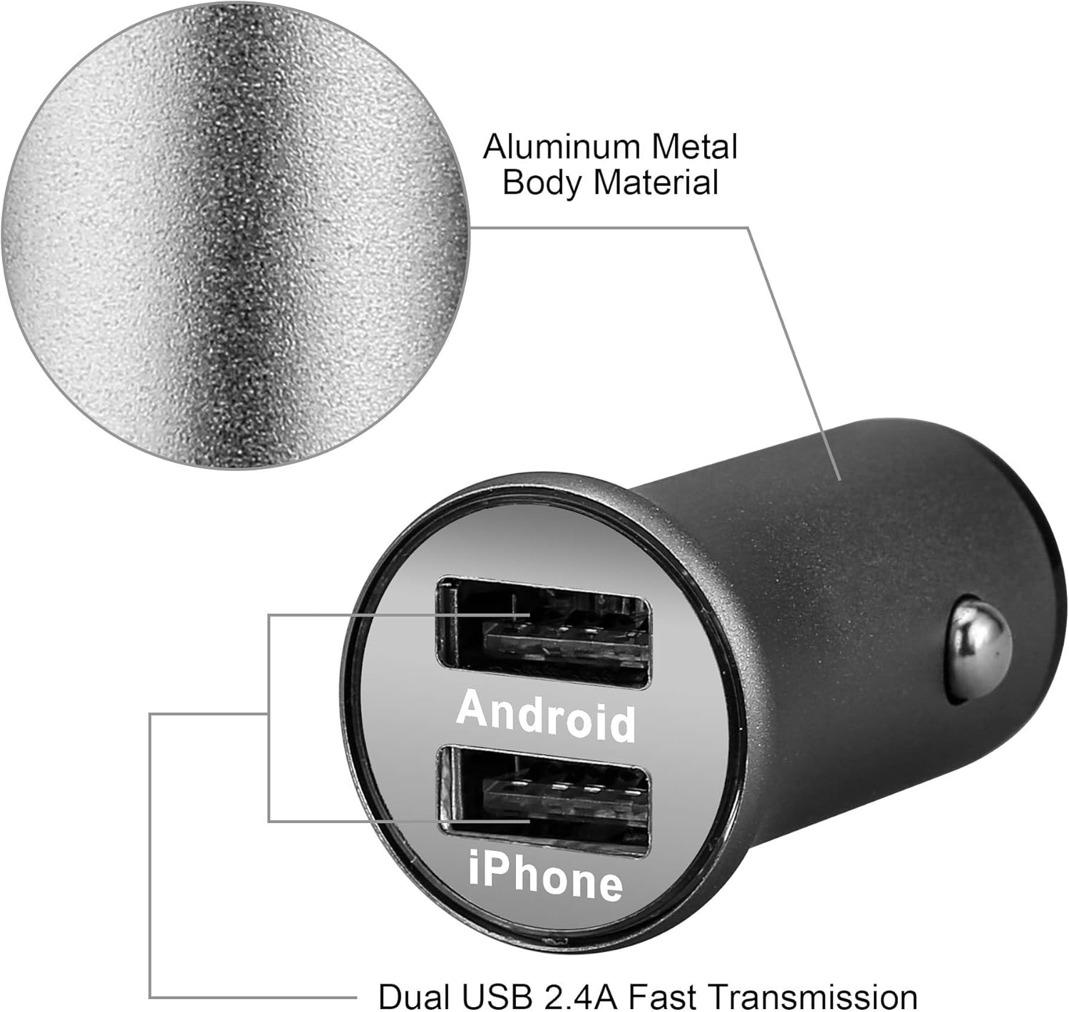 Dual USB Adapter for Huawei Mediapad T5 Grey – BigaMart