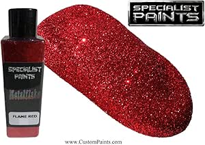 Amazon.com: Specialist Paints 2oz of Metal Flake Flame Red - Small ...