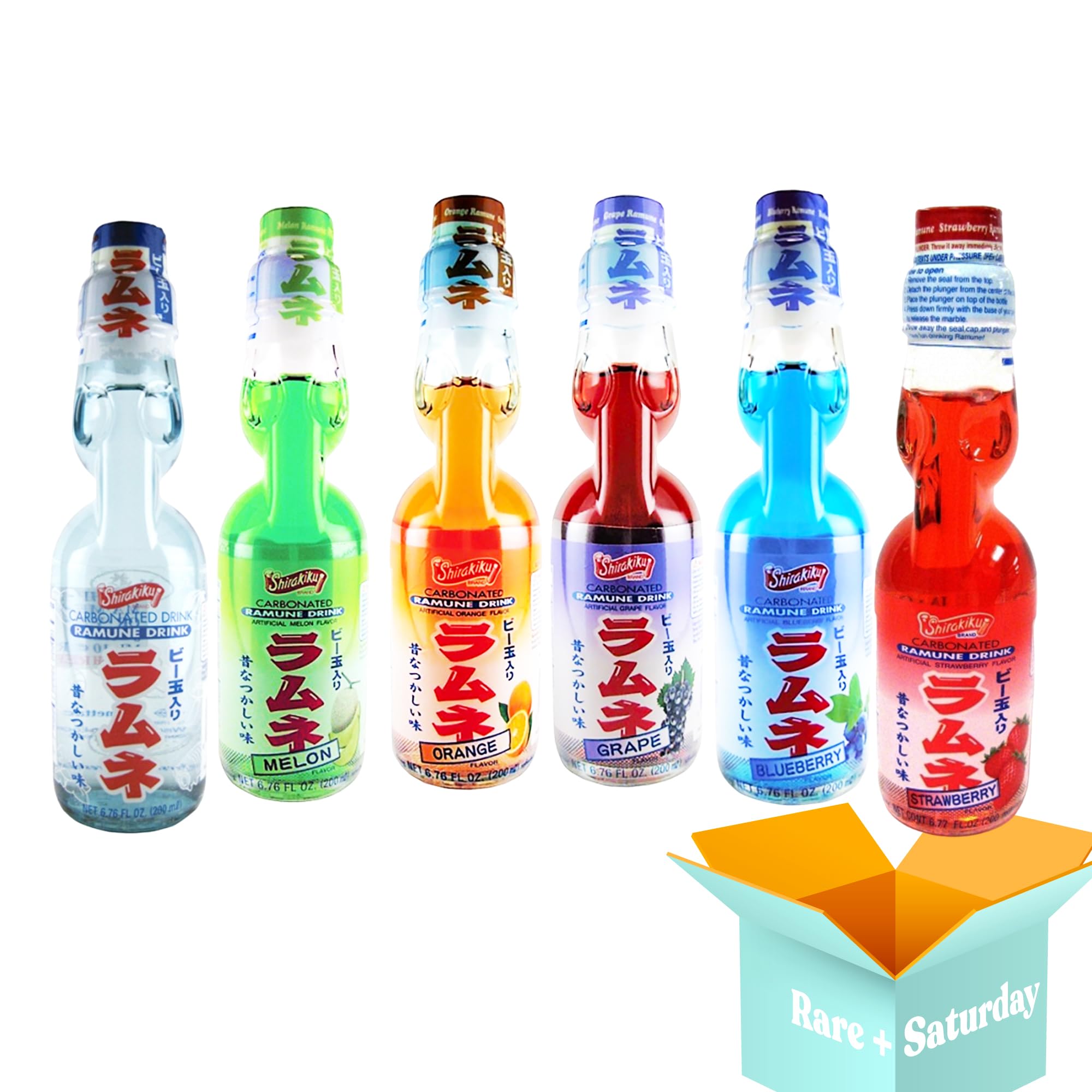 Mua Ramune Japanese Soda Marble Drink - Variety Flavors (6-Pack ...