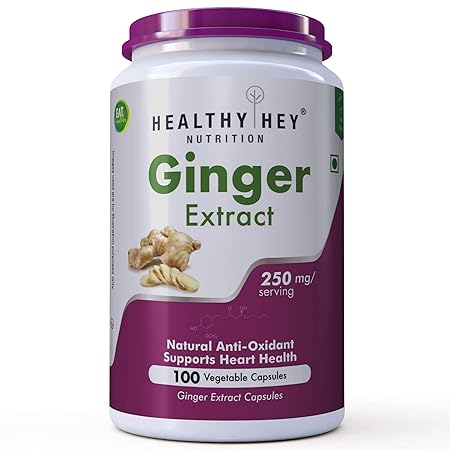 Buy HealthyHey Nutrition Ginger Extract Gingerols -100 Veg Capsules ...