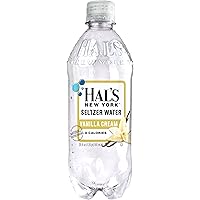 Amazon.com: Hal's New York Seltzer Carbonated Vanilla Cream Flavored Sparkling Water, Zero Sugar ...