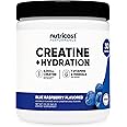 Amazon.com: Nutricost Creatine Monohydrate + Hydration Blue Raspberry ...