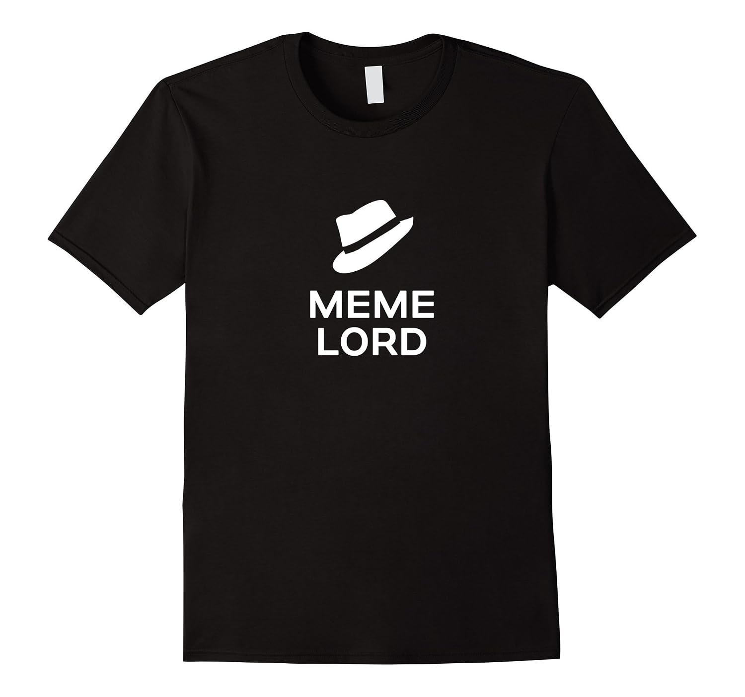 Meme Lord Fedora Hat T-Shirt – Funny Internet Meme Guy Tee-TH – TEEHELEN