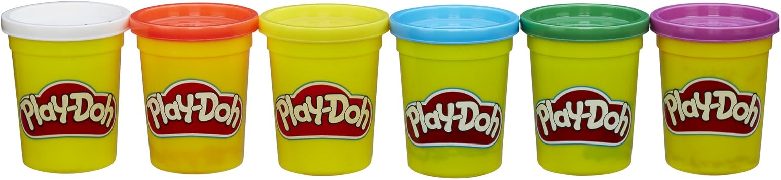 Amazon.com: Play-Doh 4 Primary Colors Plus 2 Cans Value Pack: Toys & Games