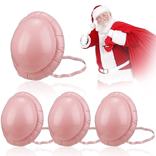 Sumind 4 Pieces Christmas Santa Big Belly Santa Claus Belly Pregnant ...