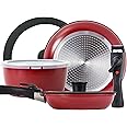 Amazon.com: ROCKURWOK 8-Piece Pots and Pans Set, Nonstick Nesting ...