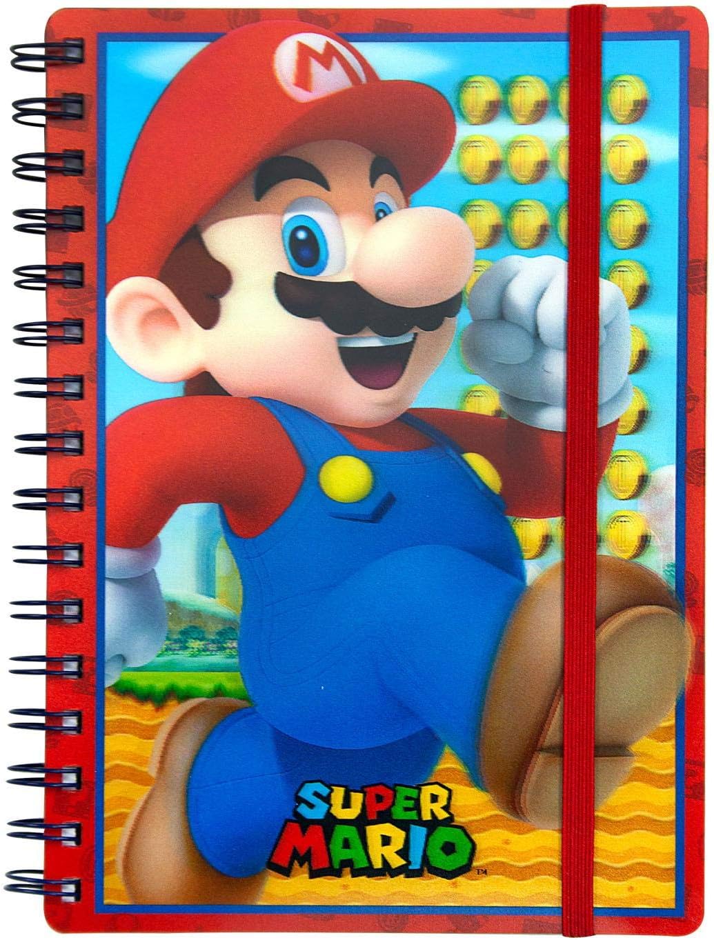 Pyramid SR72626 Super (Mario) A5 Wiro Notebook Notepad, Multi-Colour ...