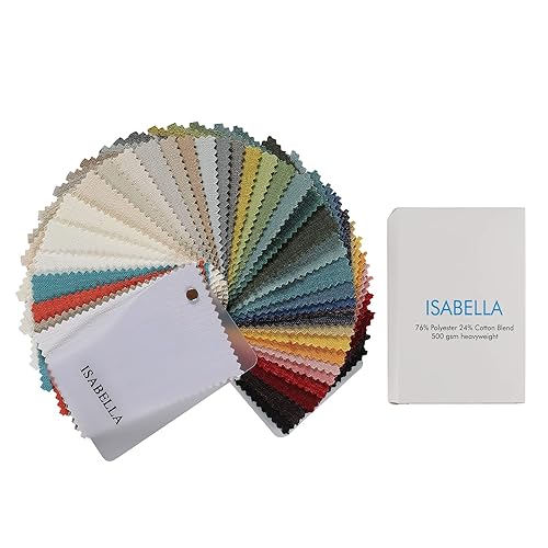 TWOPAGES Isabella Series Cotton Blend Curtain Fabric Swatches Sample ...