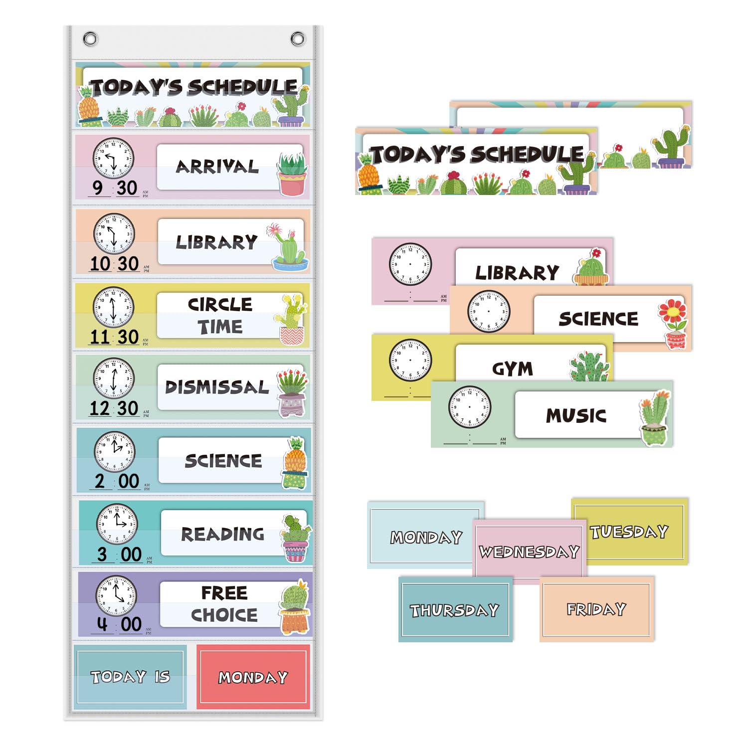 Mua Mewise Classroom Daily Schedule Pocket Chart, Back to School Decor ...
