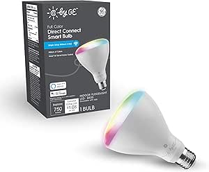 C by GE Full Color BR30 Smart LED Light Bulb, 65W Replacement ...