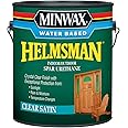 Minwax 710520000 Water Based Helmsman Spar Urethane, gallon, Satin ...