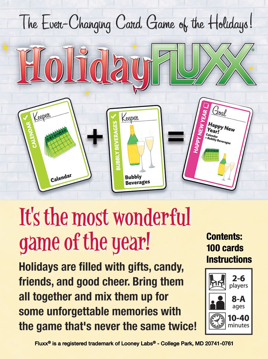 Games Looney Labs Holiday Fluxx Card Game Toys