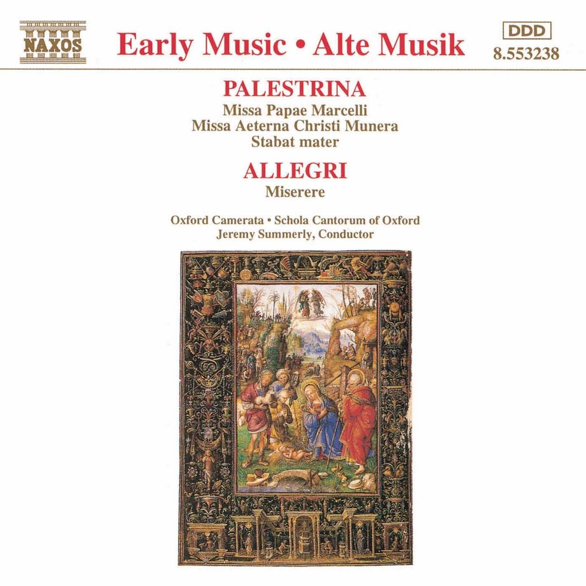 PALESTRINA/ALLEGRI - Early Music - Palestrina: Choral Works / Oxford ...