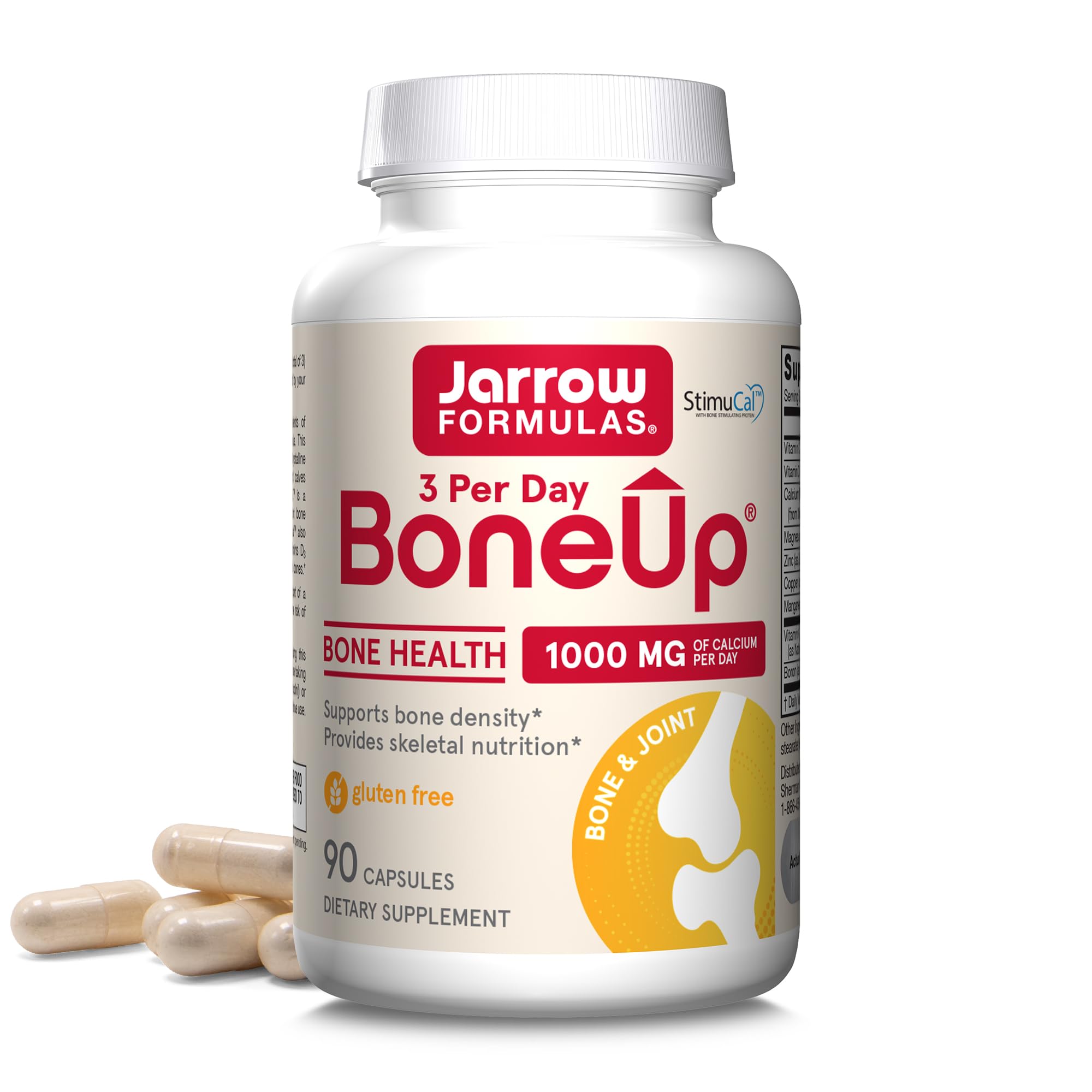Jarrow Formulas BoneUp Three Per Day for Bone Density and Skeletal ...