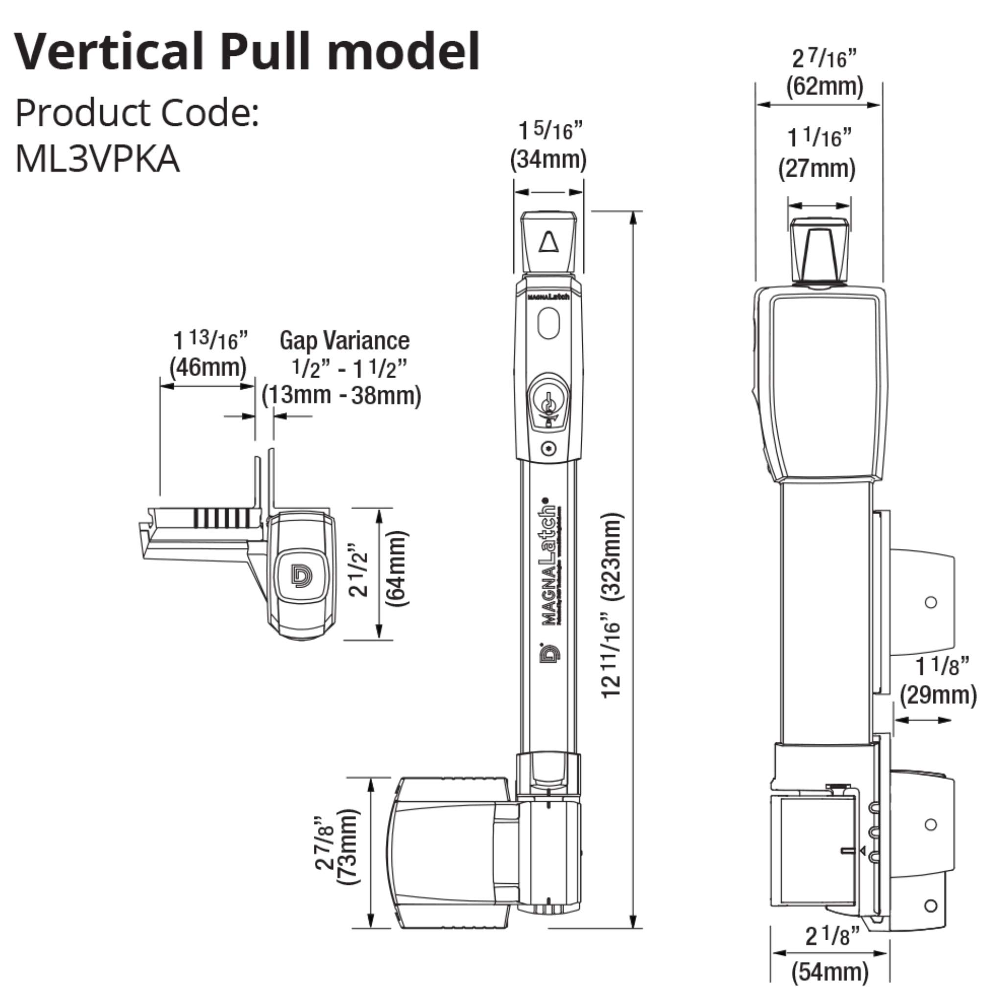 National Hardware Pool Safety Magna Latch Gate Latch N346-212, Vertical ...