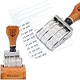 Amazon.com: Wooden Date Stamp Day Month Year Date, 12-Year Date Custom ...