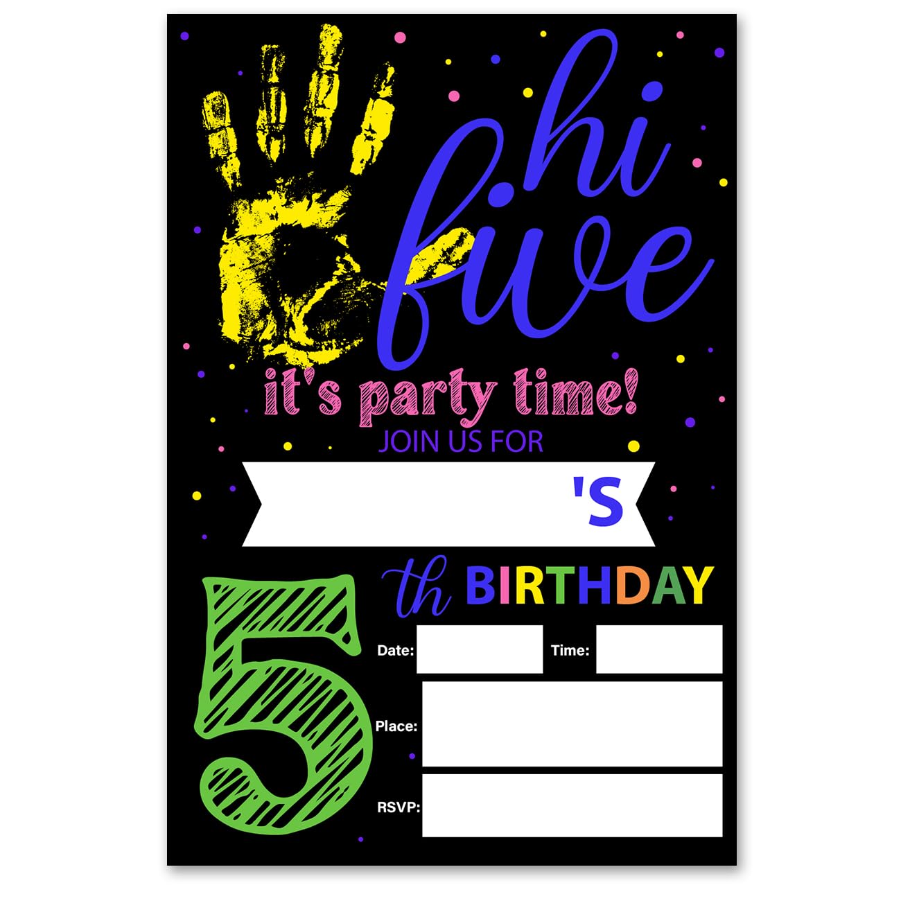 5 Year Old Birthday Party Invitation Wording 5th Birthday Invitation