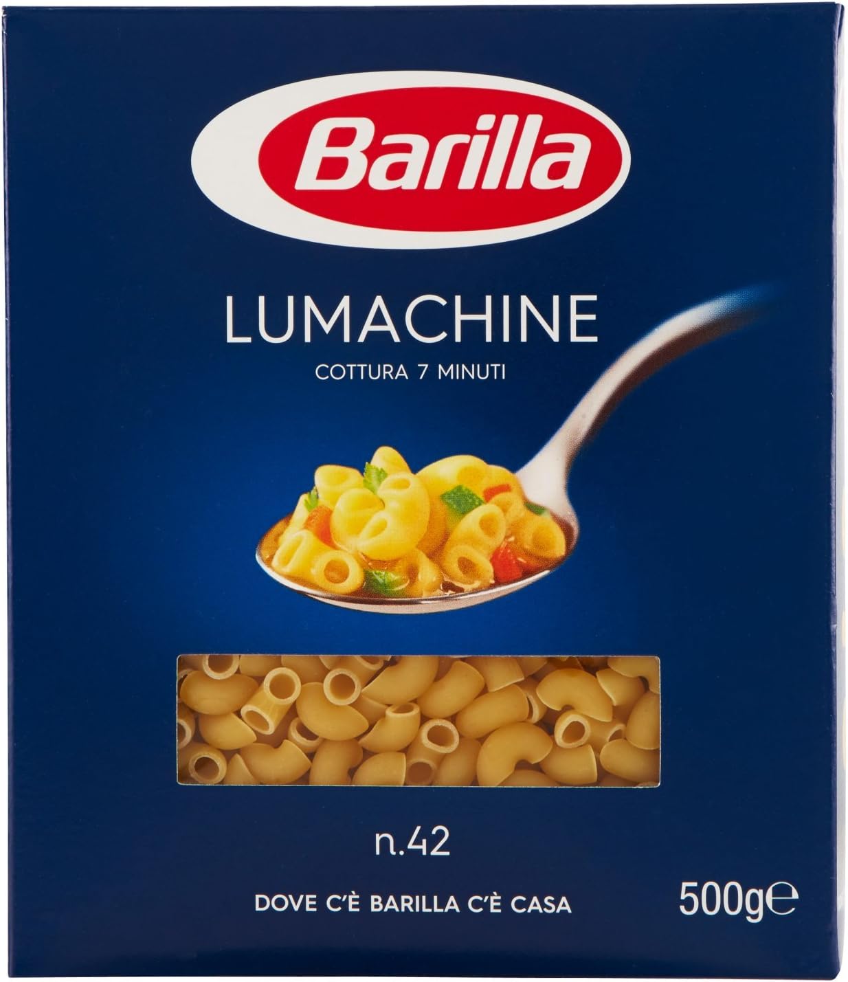 Barilla - Lumachine, Pasta di Semola di Grano Duro, n.42 - 6 pezzi da ...