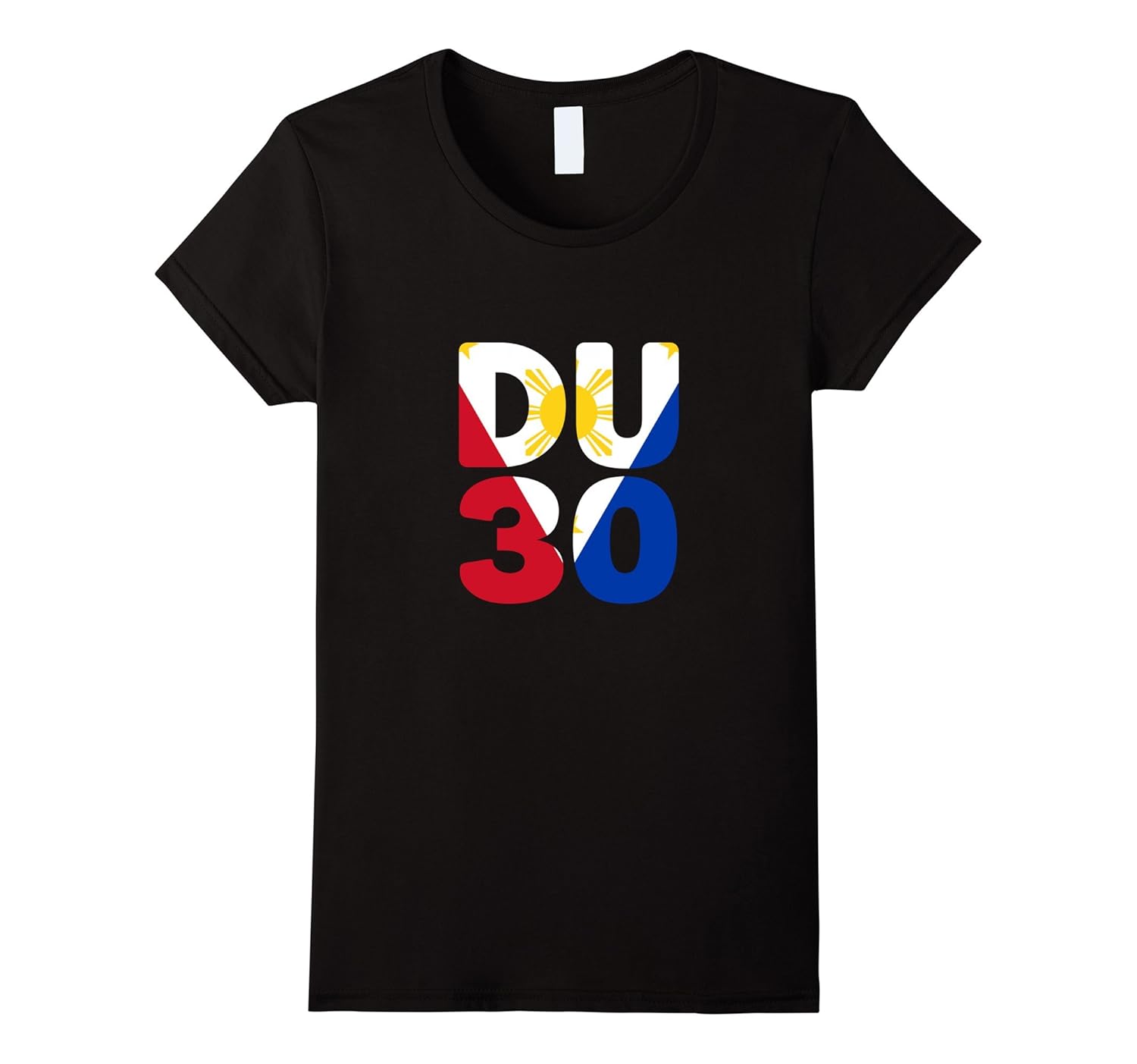 DU30 Flag Three Stars And The Sun Philippine Flag Pride Tee-4LVS ...