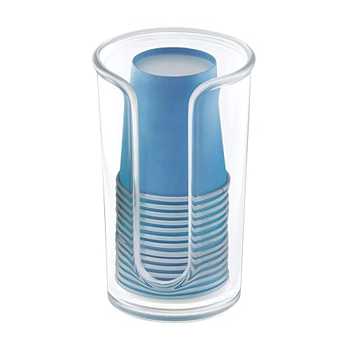 iDesign Paper & Plastic Disposable Cup Dispenser for Bathroom ...