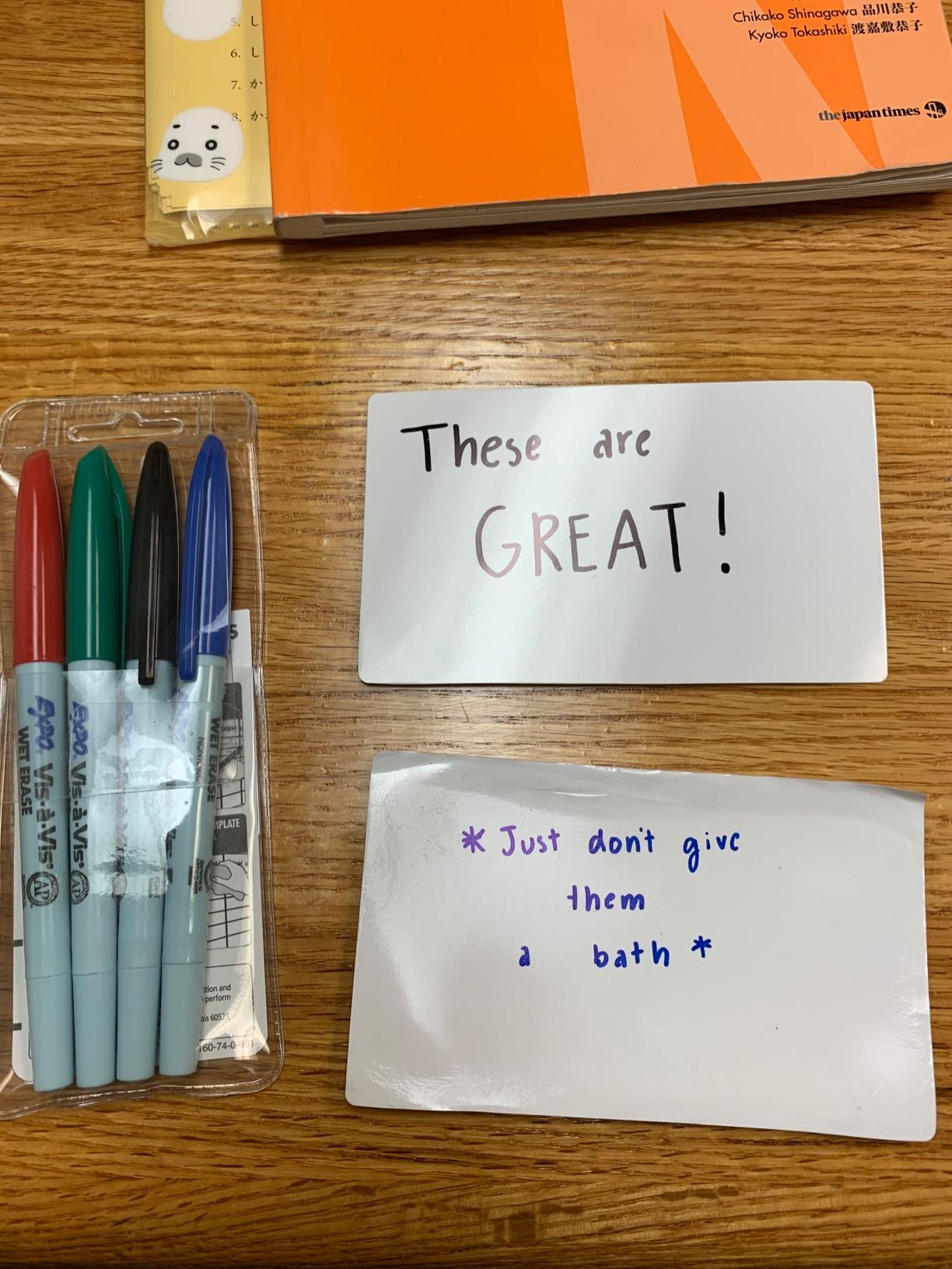 $2/mo - Finance Dry Erase Index Cards, Giant Reusable Flash Cards (5" x ...