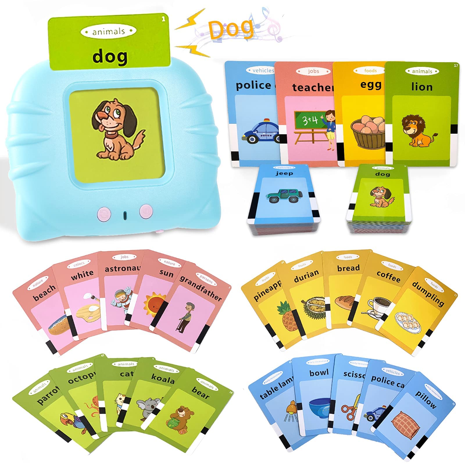 Mua Toddler Toys Talking Flash Cards for 1 2 3 4 5 6 Year Old Boys and ...