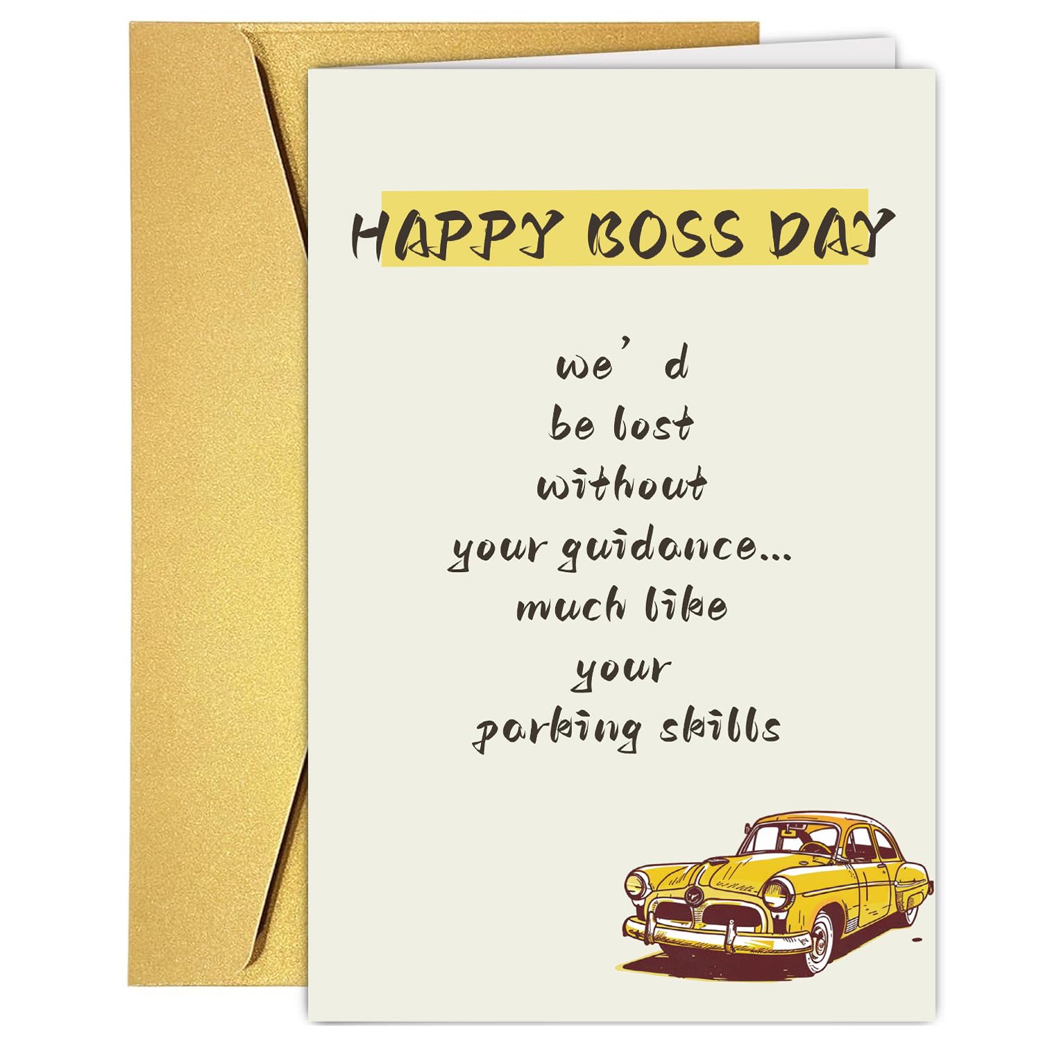 ANCEPO Happy Boss Day Card from Group, Funny Thank You Cards for Boss ...