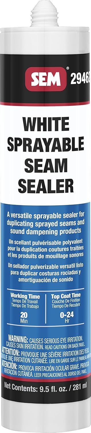 Amazon.com: SEM 29462 1K White Seam Sealer, 9.5 Fluid_Ounces: Automotive