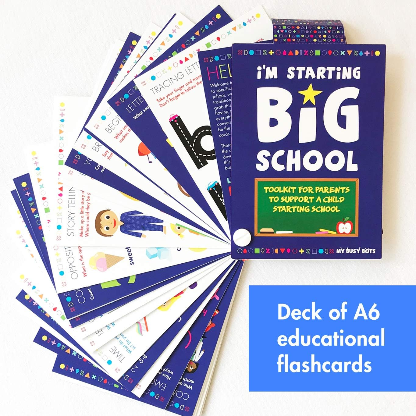 My Busy Bots School Starter Toolkit Flashcards – BigaMart