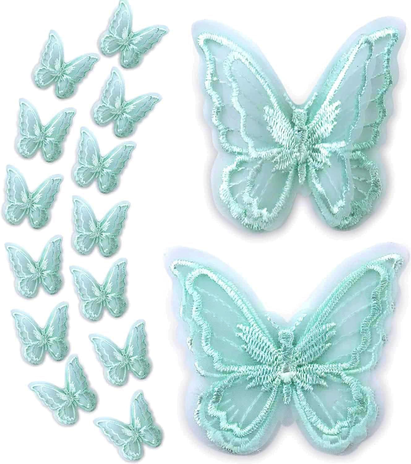 16pcs Butterfly Lace Trim, Butterfly Decor Applique Patches,Double ...