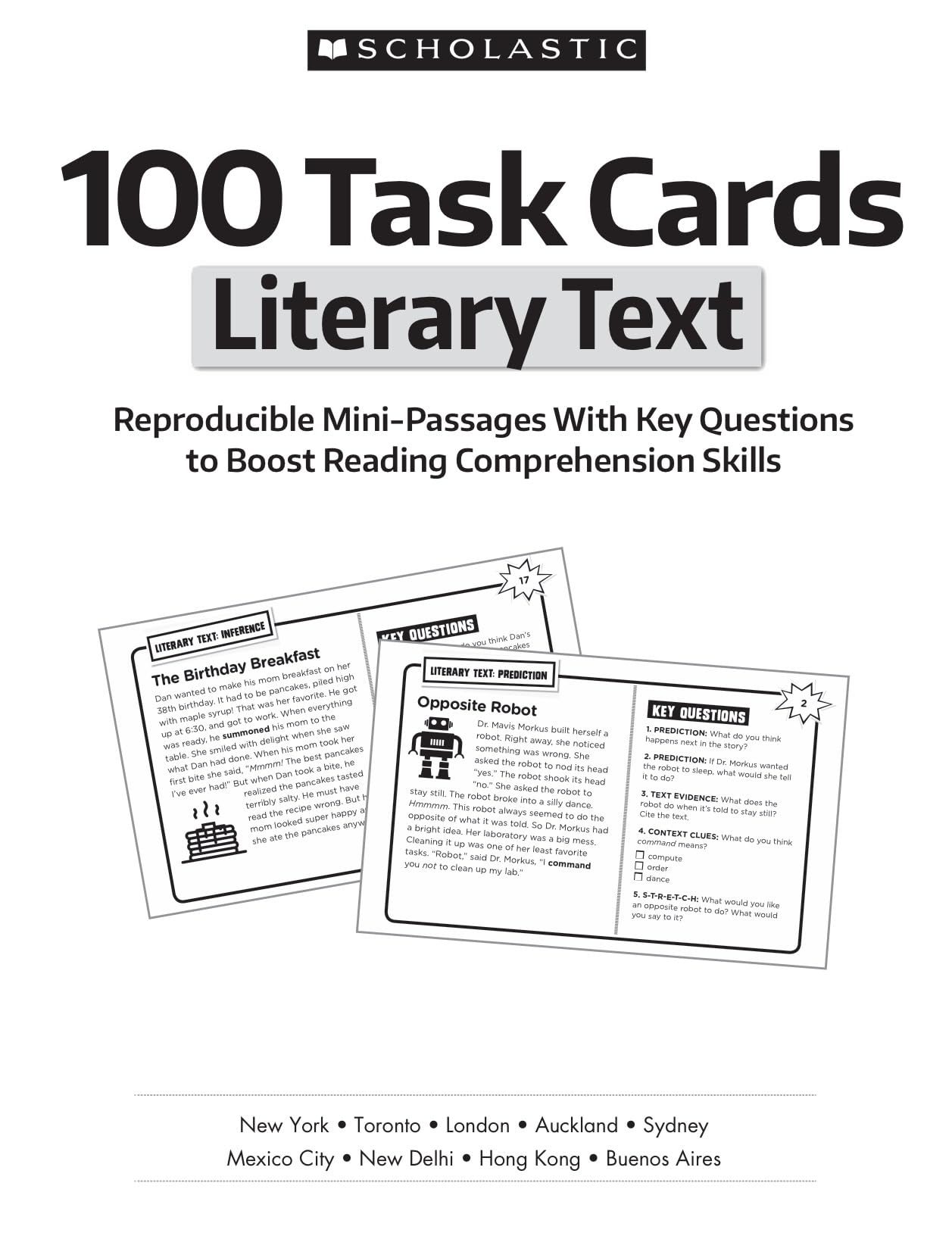 Mua 100 Task Cards: Literary Text: Reproducible Mini-Passages With Key ...