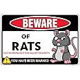 Amazon.com: Venicor Beware of Rat Sign - 8x12 Inches Aluminum Rat ...
