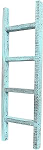 Amazon.com: BarnwoodUSA Rustic Decorative Ladder - 100% Upcylced Wood ...