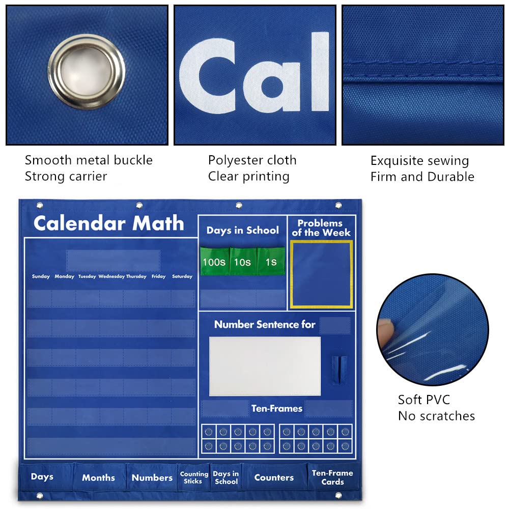 Mua Math Calendar Classroom Pocket Charts Daily Math Activities ...