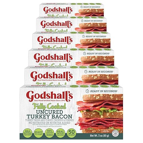 Godshall's 3oz Fully Cooked Uncured Turkey Bacon, 6pk in Saudi Arabia ...