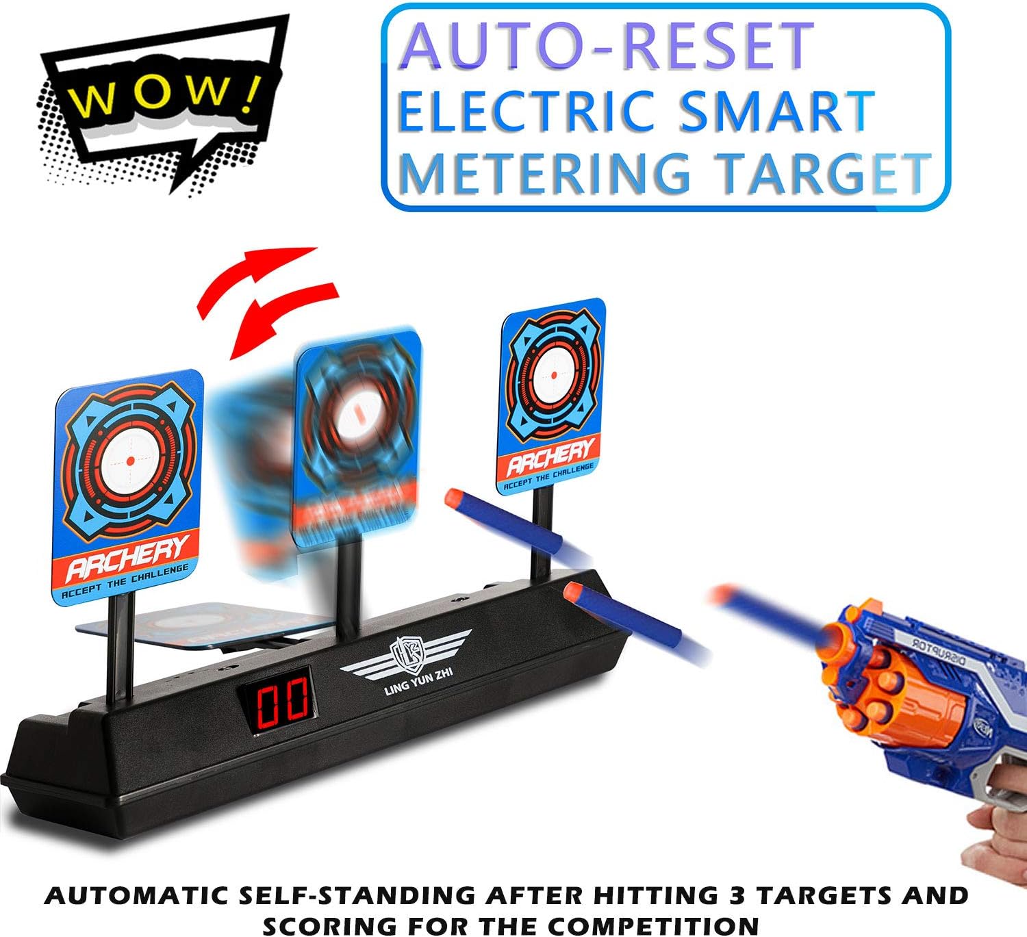 Yococobuy Electronic Scoring Target for Nerf N-Strike Elite/Mega/Rival ...