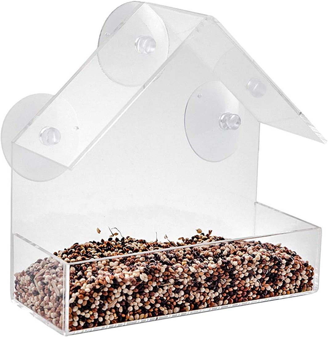 Ossian Window Bird Feeder with Suction Cups – Quick and Easy Hanging ...