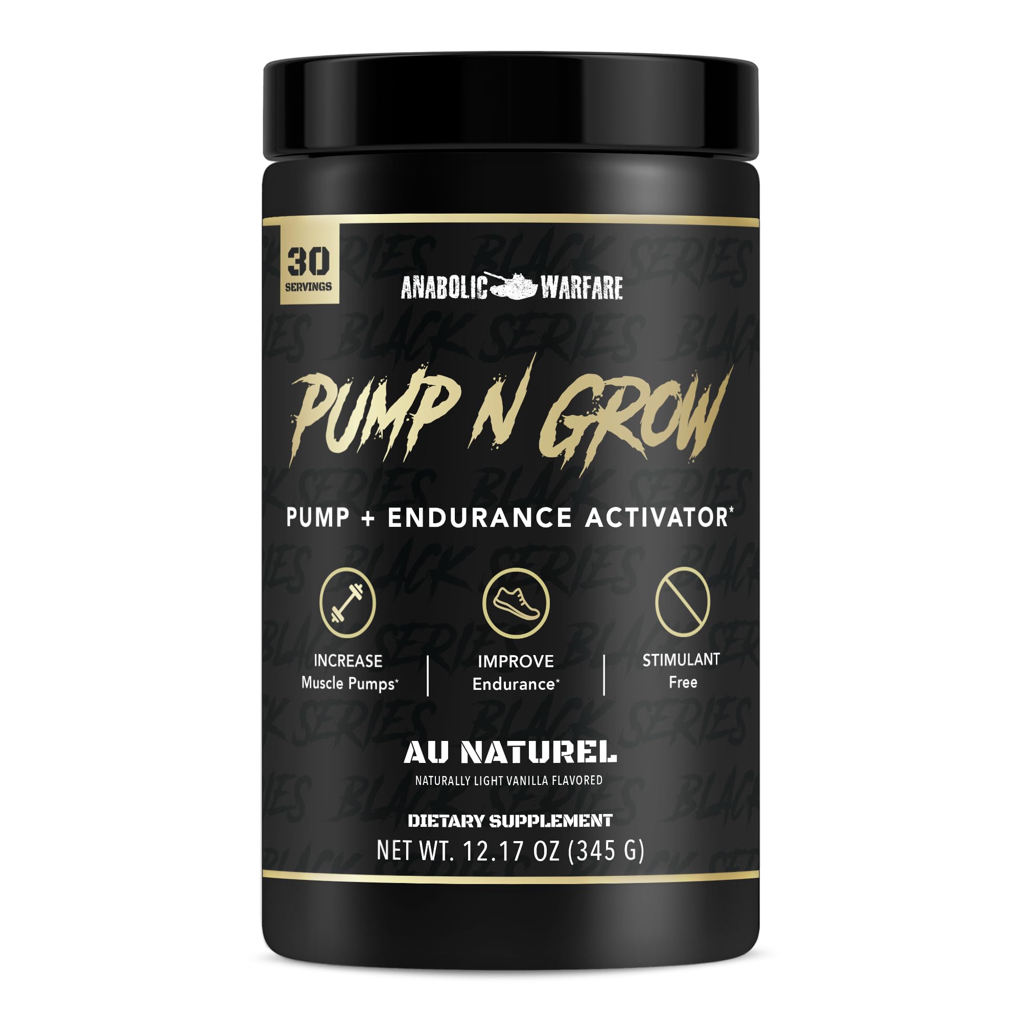 Anabolic Warfare Pump-N-Grow Muscle Pump Supplement Caffeine Free Pre ...