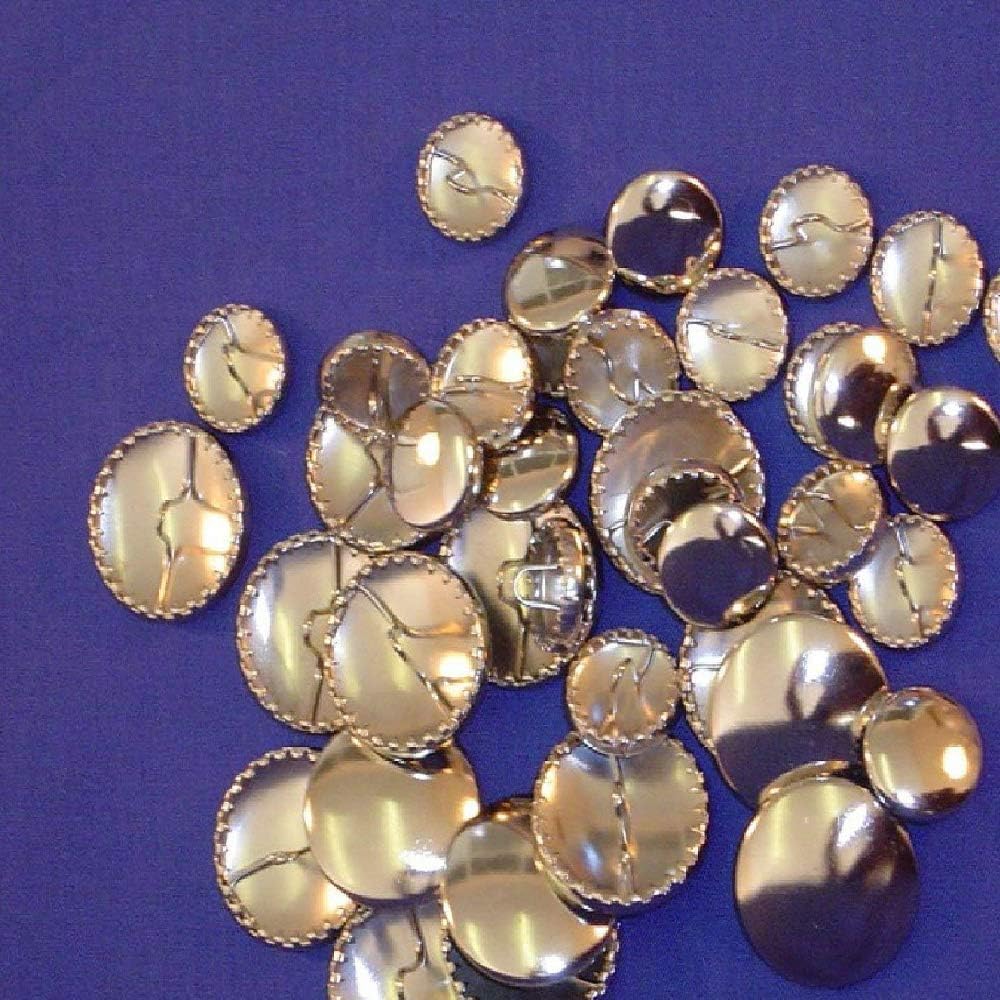 Metal Self Cover Buttons Size -15mm-10 Buttons For £2.75: Amazon.co.uk ...