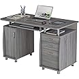 Amazon.com: 47.5'' Computer Desk with File Cabinet and Drawers, Storage ...