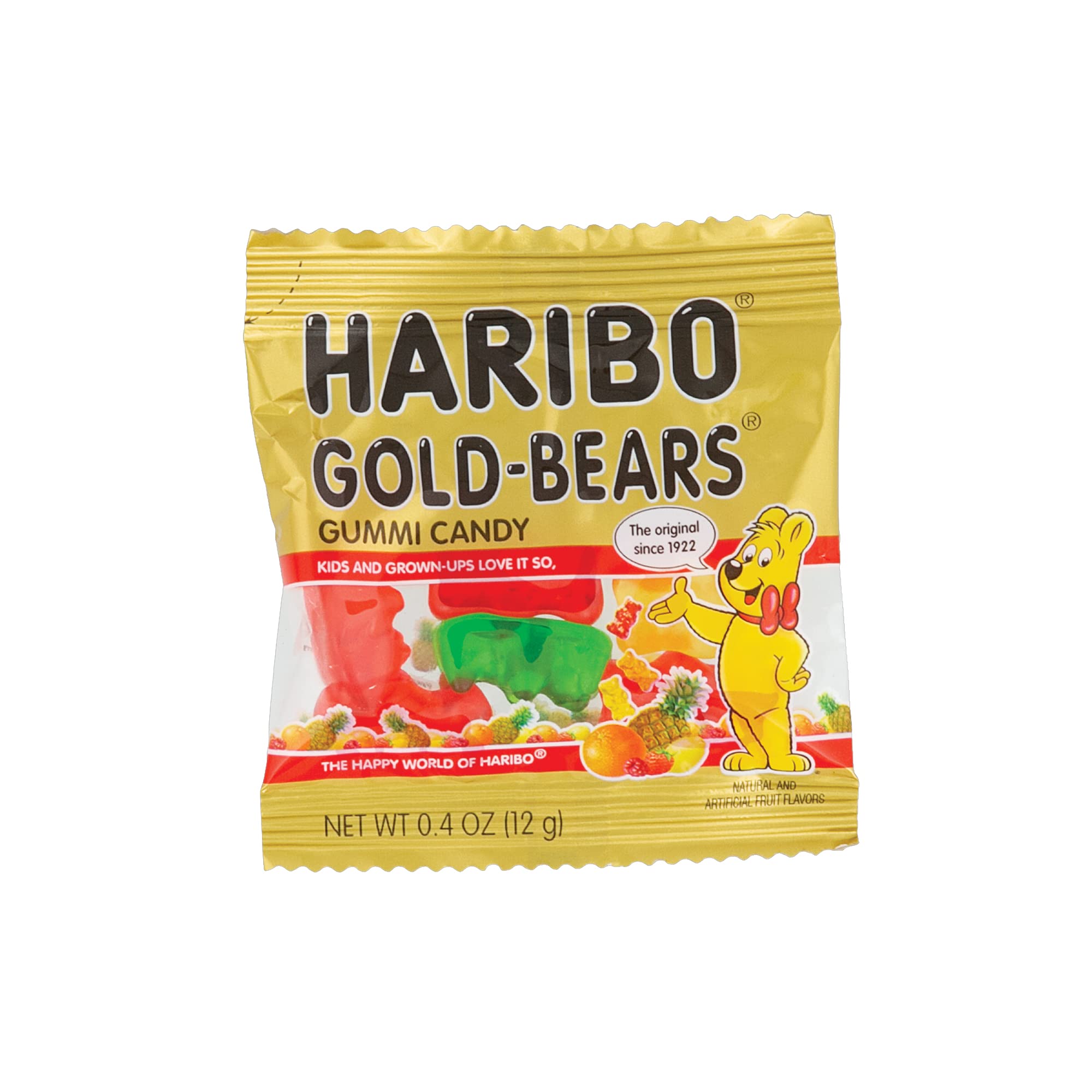Mua Haribo Gummy Bears Bulk Pack | 100 Individually Wrapped Fun Size ...
