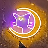 Amazon.com : Bowtus Neon Sign for Anime Sailor Moon-Luna and Artemis ...