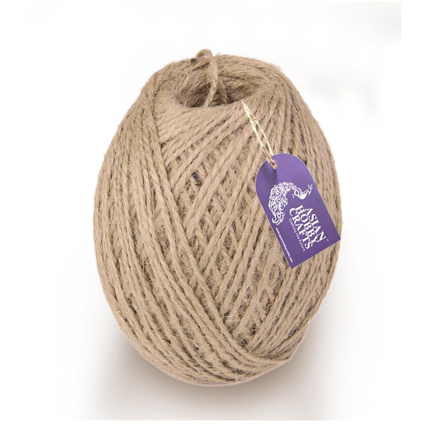 Asian Hobby Crafts Jute Thread Twine Cord,: Natural: (Thick: 2mm ...
