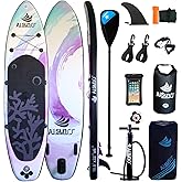 Aqua Plus 6inches Thick Inflatable SUP for All Skill Levels Stand Up ...