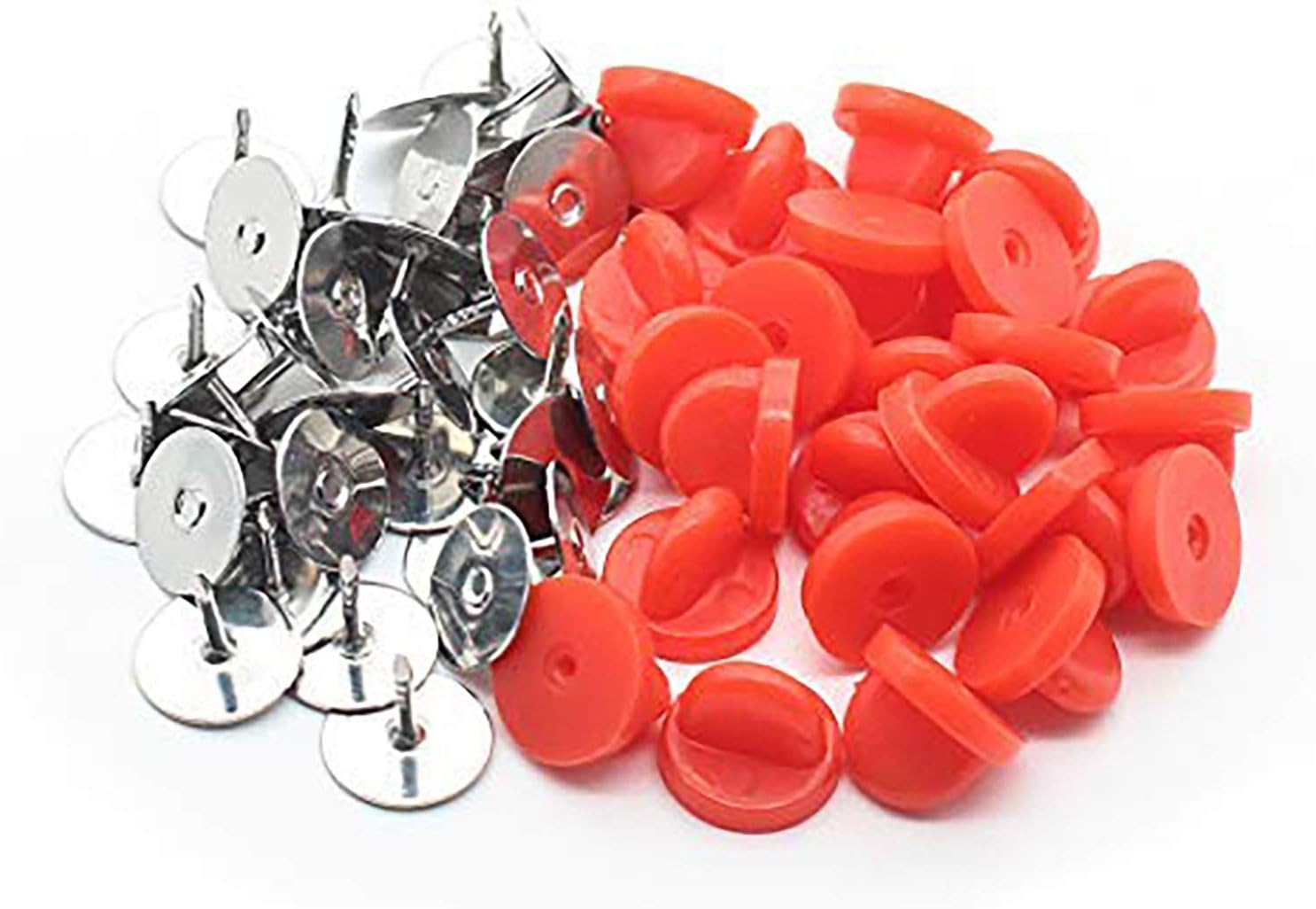 Butterfly Clutch PVC Rubber Pin Backs with Pins Replacement Uniform ...