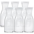 Amazon.com: Kook Small Glass Carafes with Lids, Mini Beverage Pitcher ...