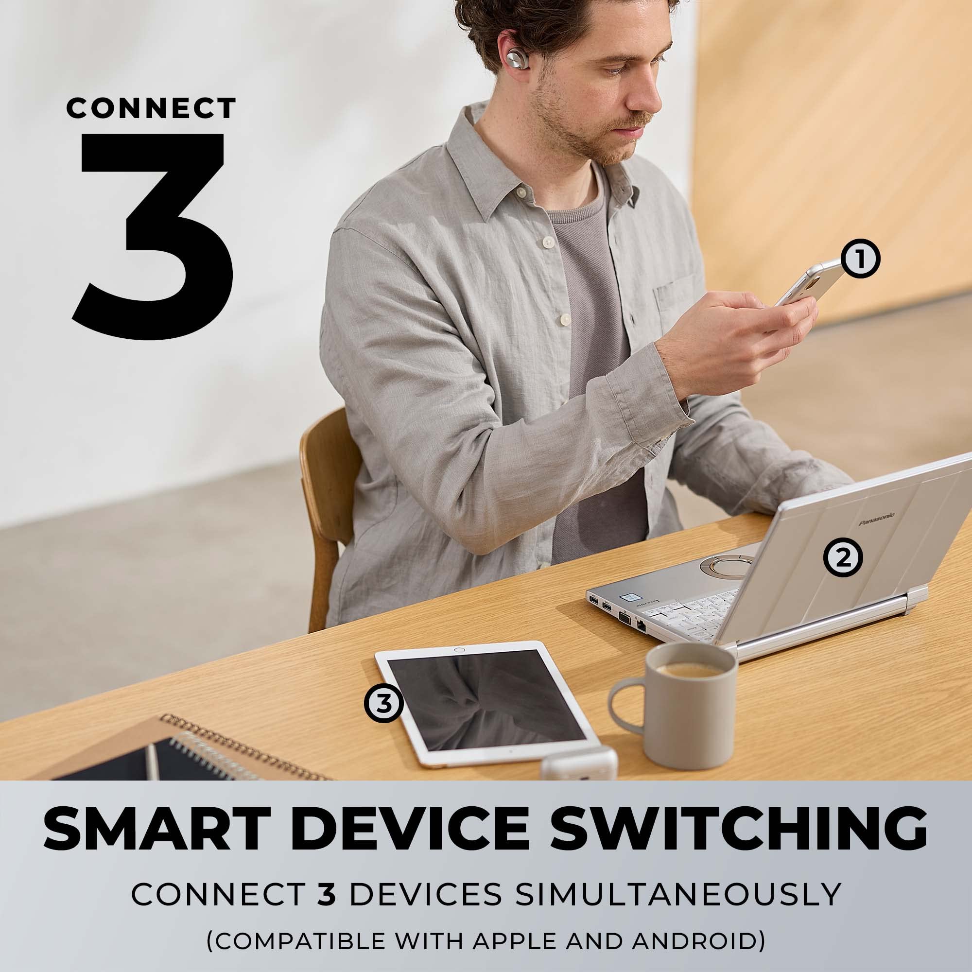 Mua HiFi True Wireless Multipoint Bluetooth Earbuds with Noise ...