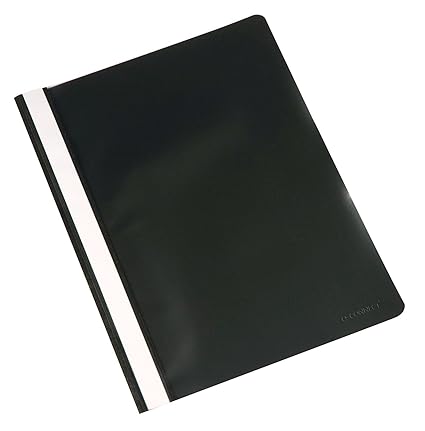 Q-Connect Project Folder (A4) Black (Pack of 25): Amazon.co.uk: Office ...
